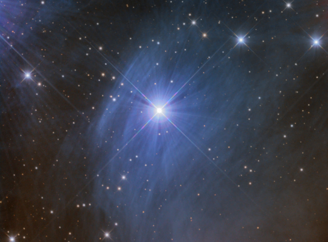 Merope & Tempel's Nebula (NGC1435) - chromosphere